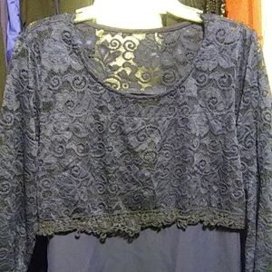torrid | Tops | Lace Top Plus X2x Navy Blue | Poshmark
